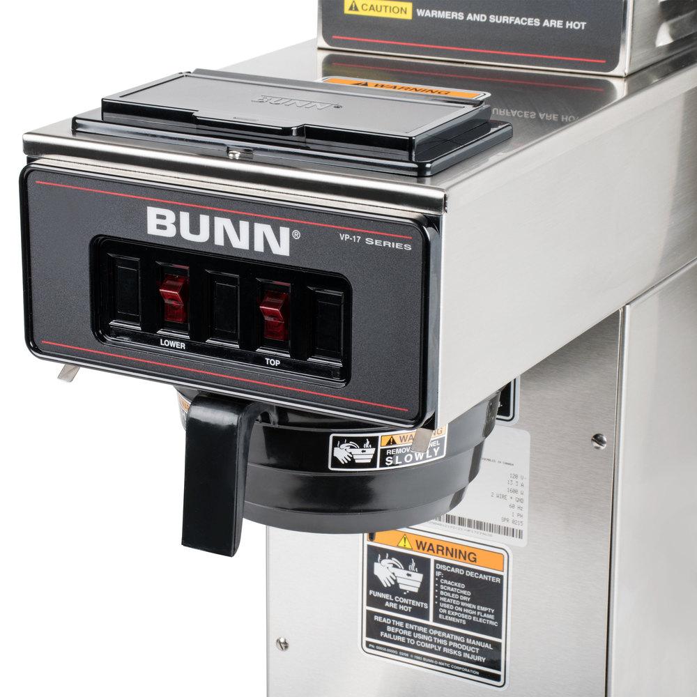 Cafetera BUNN 2 hornillas VP17-2 - Exhibir Equipos